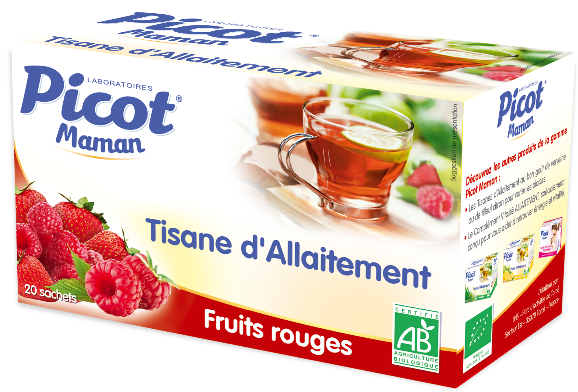 Tisane d'allaitement Picot pour MAMAN - Fruits rouges - Laboratoires Picot